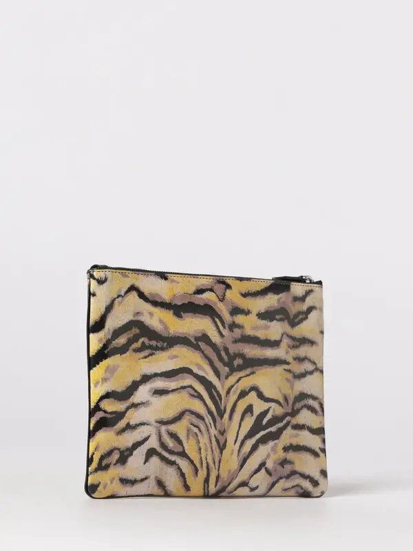 Kenzo Tiger Animal Print Leather Clutch