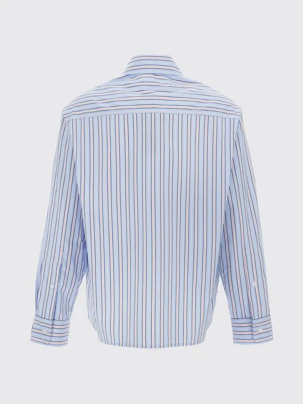 DES_PHEMMES Striped Cotton Shirt With Jewel Inserts