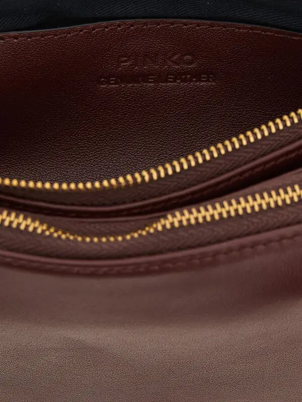 Pinko Mini Double Bag Leather Bag