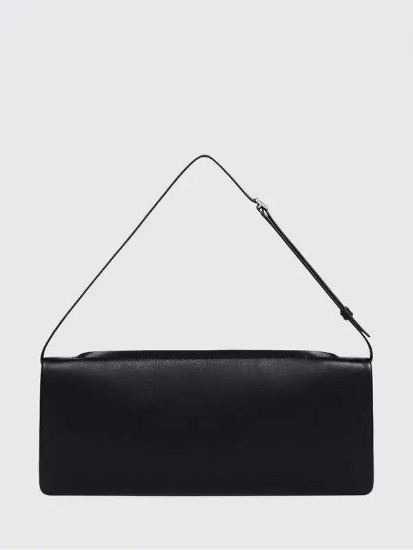 COURREGES Cuff Leather Shoulder Bag With Adjustable Strap