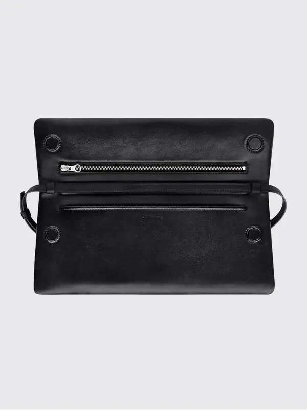 COURREGES Cuff Leather Shoulder Bag With Adjustable Strap