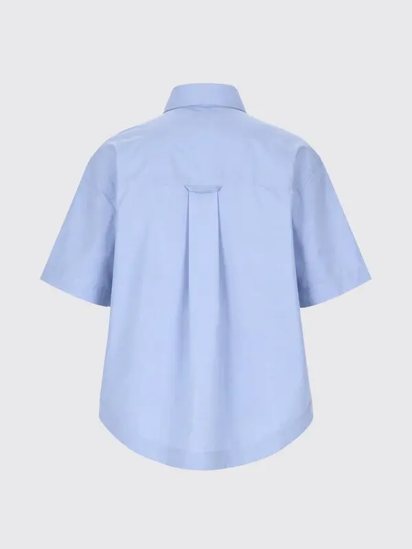 AMI Paris Casual Cotton Poplin Shirt - Blue