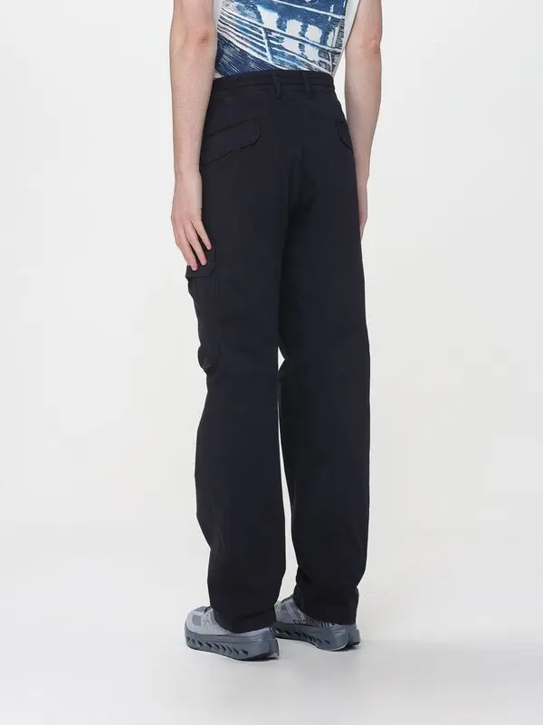 C.P. COMPANY Stretch Cotton Cargo Pants - Blue
