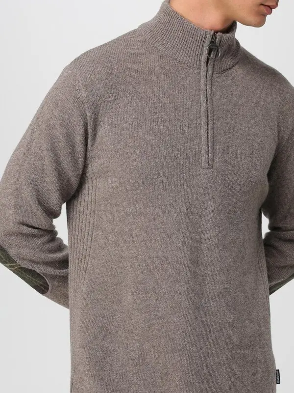 Barbour Quarter Zip Jumper - Military