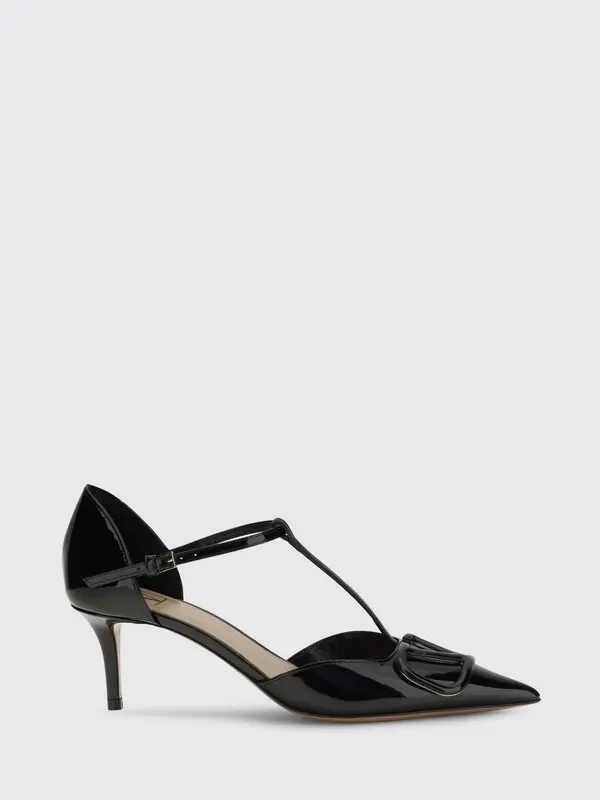 Valentino Garavani Patent Leather D'orsay Pumps - Black
