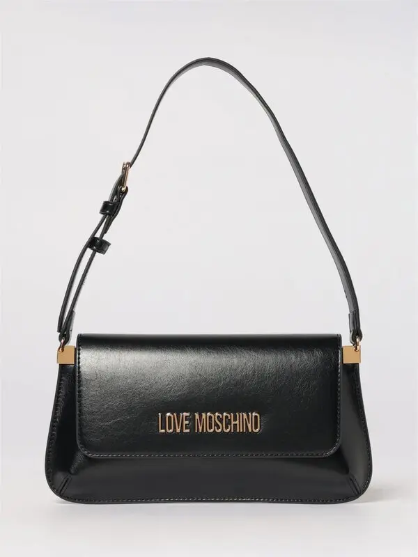 Moschino Faux Leather Bag - Black