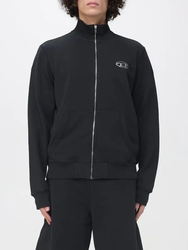 DIESEL® Zip Up Sweatshirt With Logo