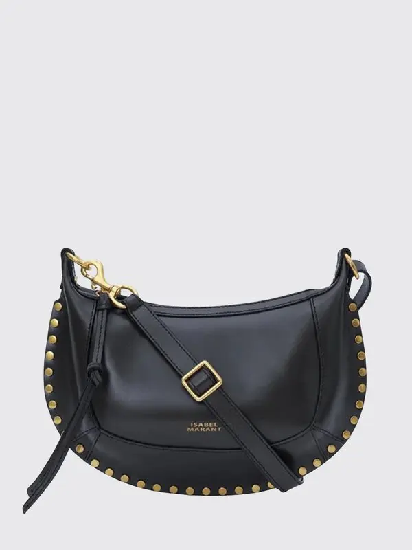 Isabel Marant Étoile Studded Leather Crossbody Bag - Black