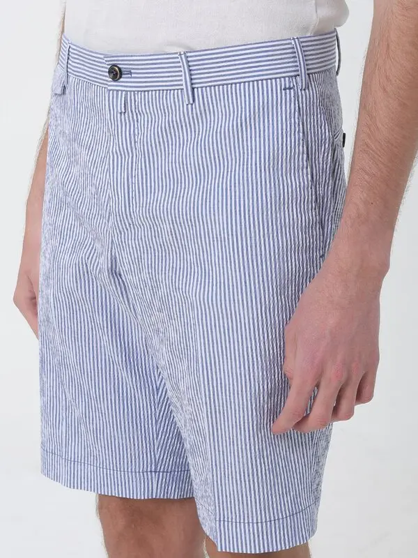 PT TORINO Striped Cotton Shorts