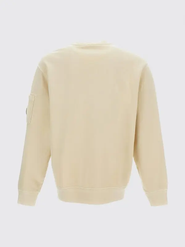 C.P. COMPANY Cotton Crew Neck Sweatshirt - Beige