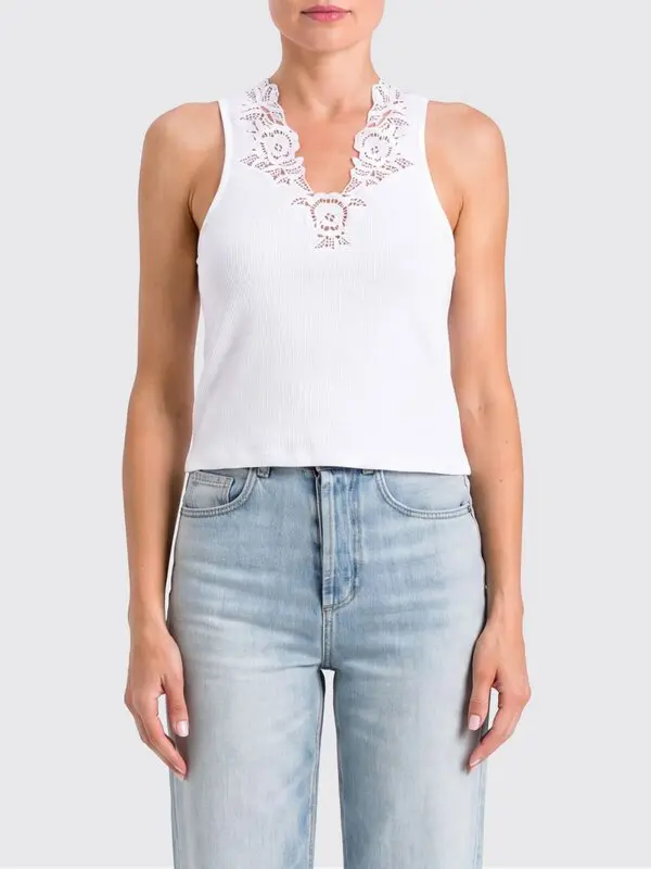 TWINSET Embroidered Cotton Top