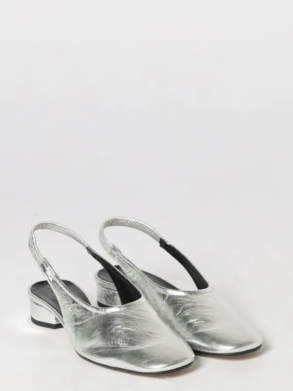 AeydĒ Laminated Leather Slingback Pumps