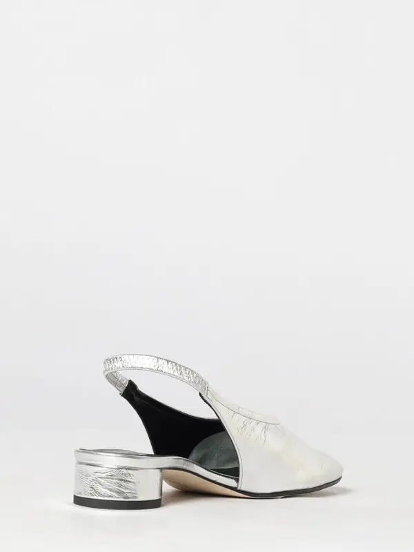 AeydĒ Laminated Leather Slingback Pumps