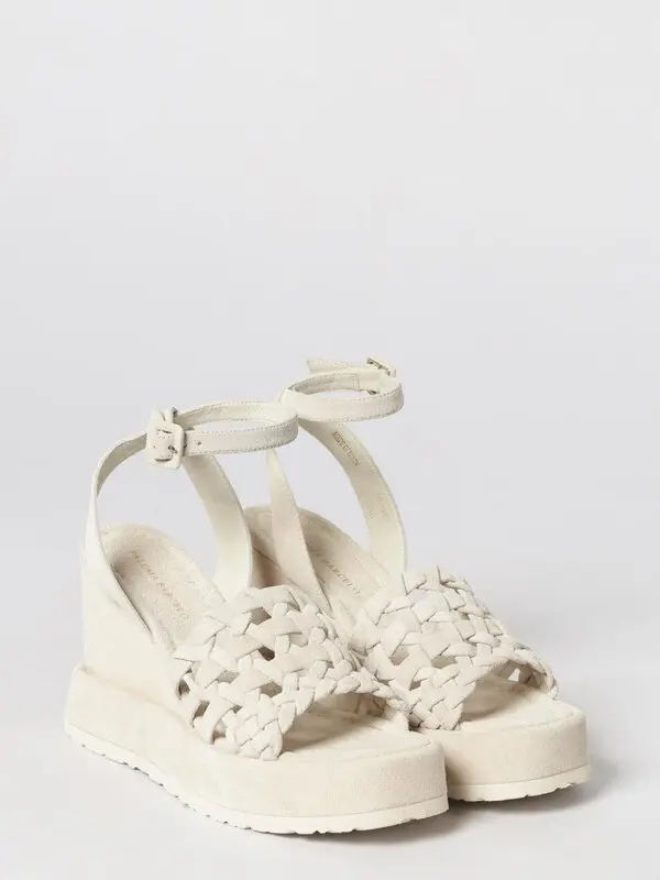 PALOMA BARCELO Woven Suede Wedge Sandals