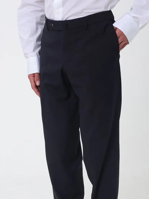 PT TORINO Stretch Virgin Wool Chino Trousers - Blue