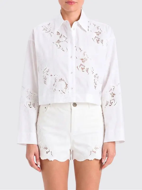TWINSET Embroidered Cotton Shirt