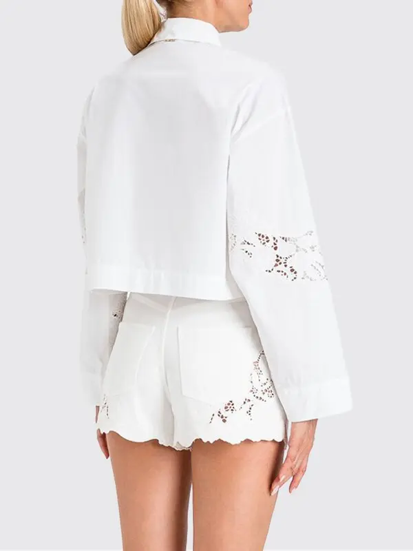 TWINSET Embroidered Cotton Shirt