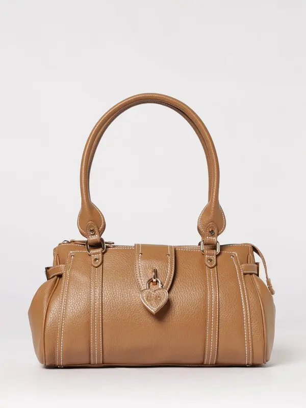 Liu Jo Grained Faux Leather Shoulder Bag - Brown