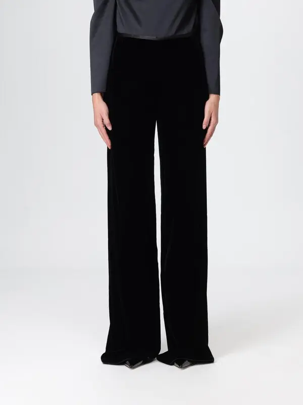 Emporio Armani Velvet Trousers - Black