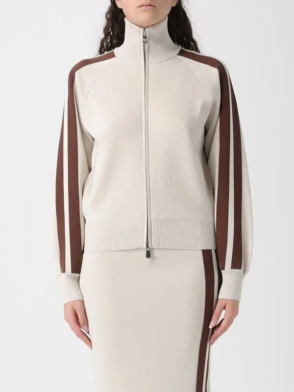 Pinko Zip-up Track Jacket With Striped Sleeves