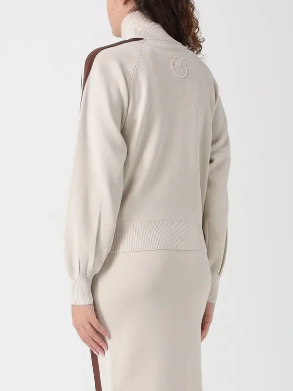 Pinko Zip-up Track Jacket With Striped Sleeves