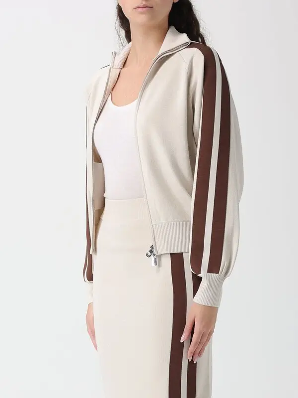 Pinko Zip-up Track Jacket With Striped Sleeves