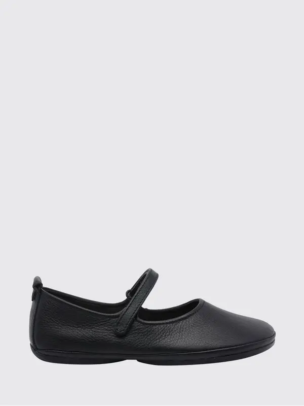 Camper Right Nina Leather Ballerinas - Black