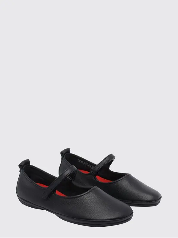 Camper Right Nina Leather Ballerinas - Black