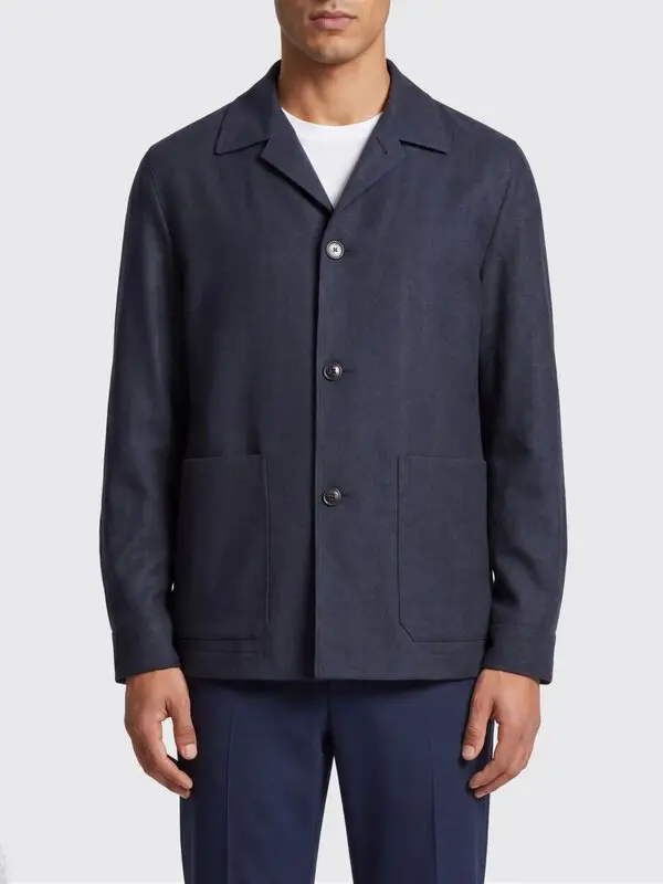Zegna Single-breasted Linen And Wool Blazer