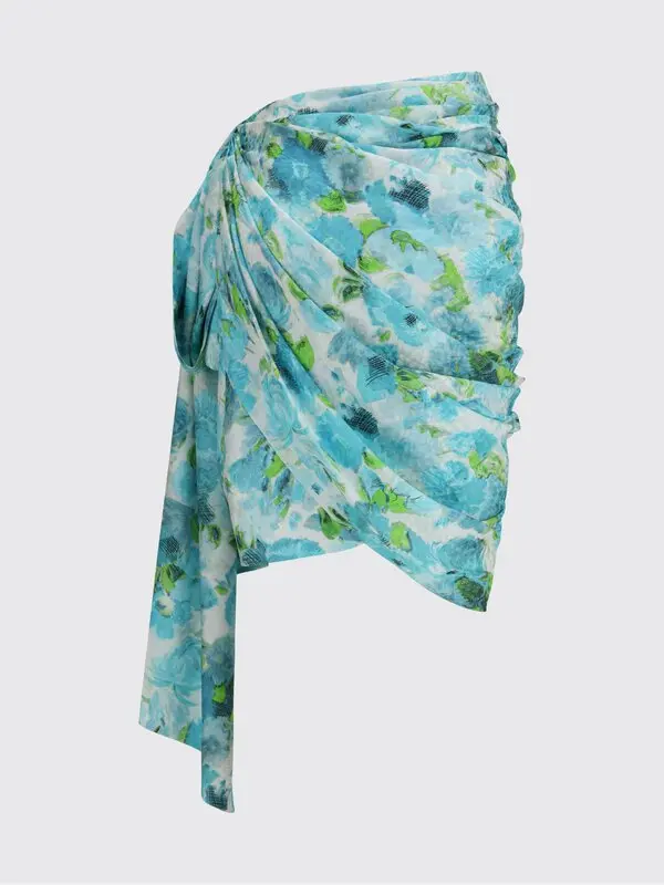 Chloé Printed Silk Pareo Skirt