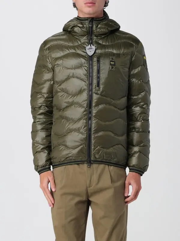 BLAUER. Quilted Hooded Jacket - Green