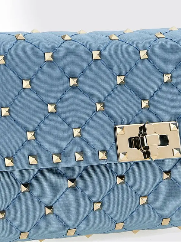 Valentino Garavani Rockstud Spike Matelassé Viscose Bag