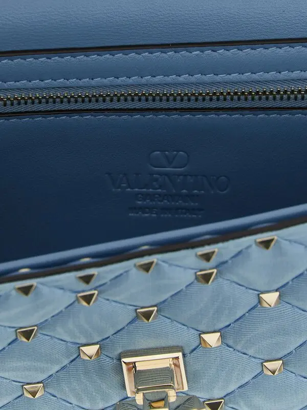Valentino Garavani Rockstud Spike Matelassé Viscose Bag