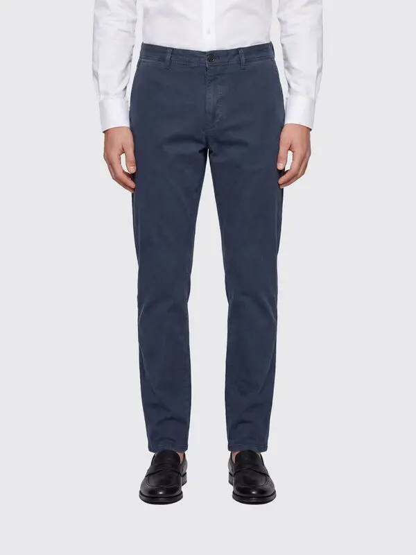 PT TORINO Stretch Cotton Chino Trousers - Blue
