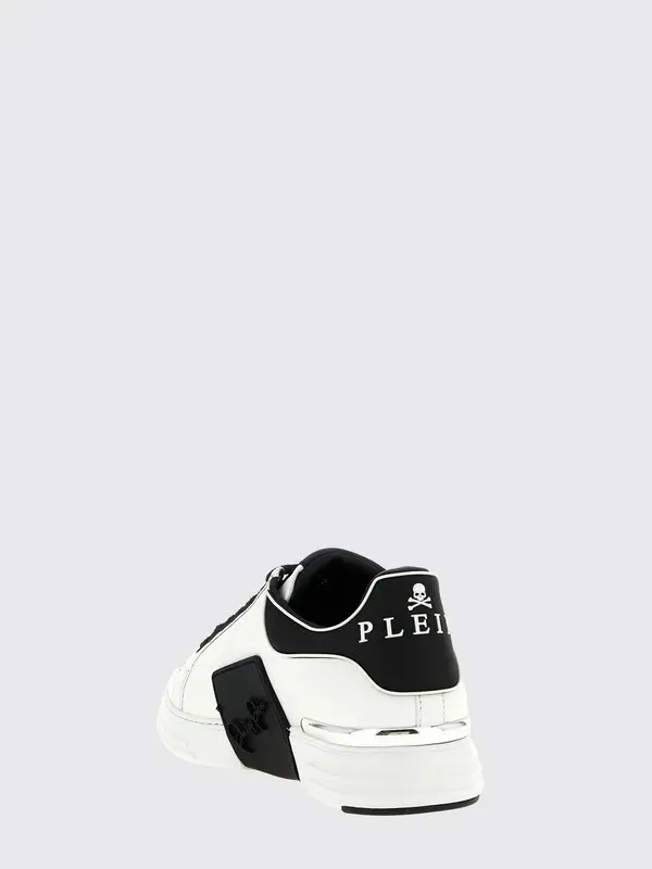 Philipp Plein Phantom Kick® Leather Low Top Sneakers - Black