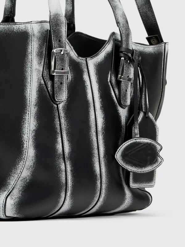 Camper Laukku Striped Leather Handbag