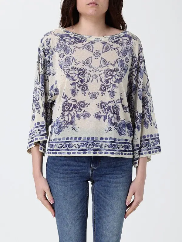 Liu Jo Floral Viscose Blend Top - Multicolor