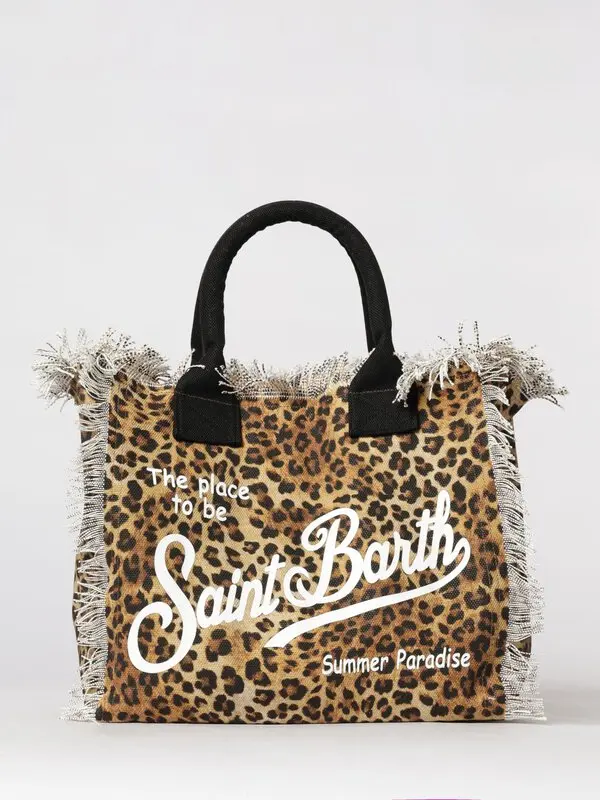 MC2 SAINT BARTH Printed Cotton Vanity Bag With Logo Detail - Fa03