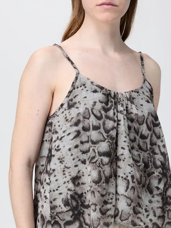 Pinko Viscose Top With Snake Print
