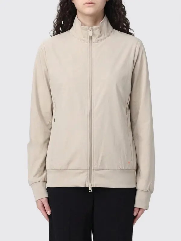 SAVE THE DUCK Stretch Nylon Zip Hoodie - Ice