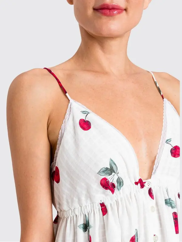TWINSET Printed Cotton Midi Dress