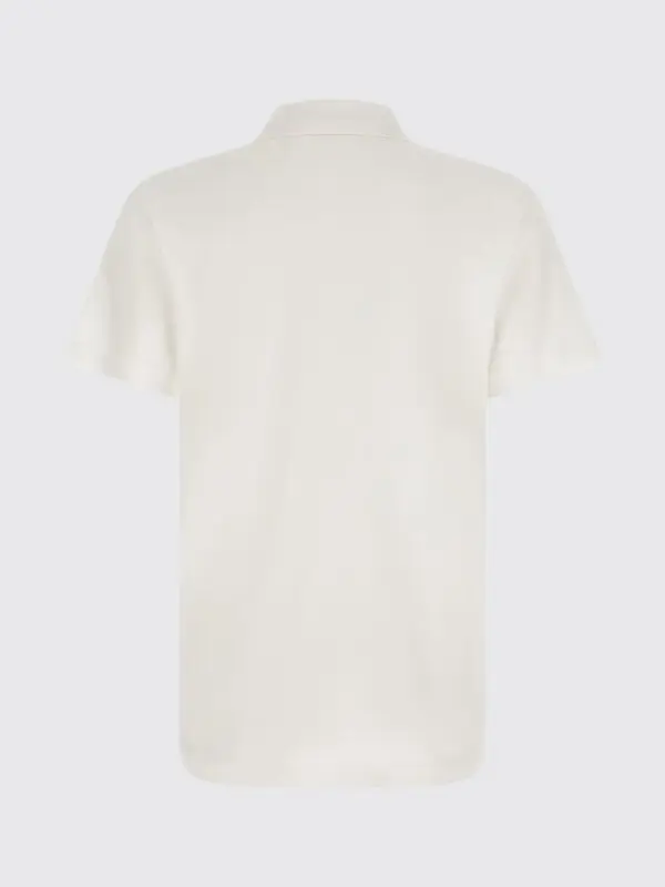 Versace Medusa Logo Cotton Polo Shirt With Ribbed Collar