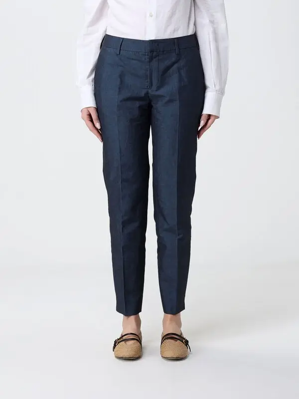 PT TORINO Cotton And Linen Tailored Pants
