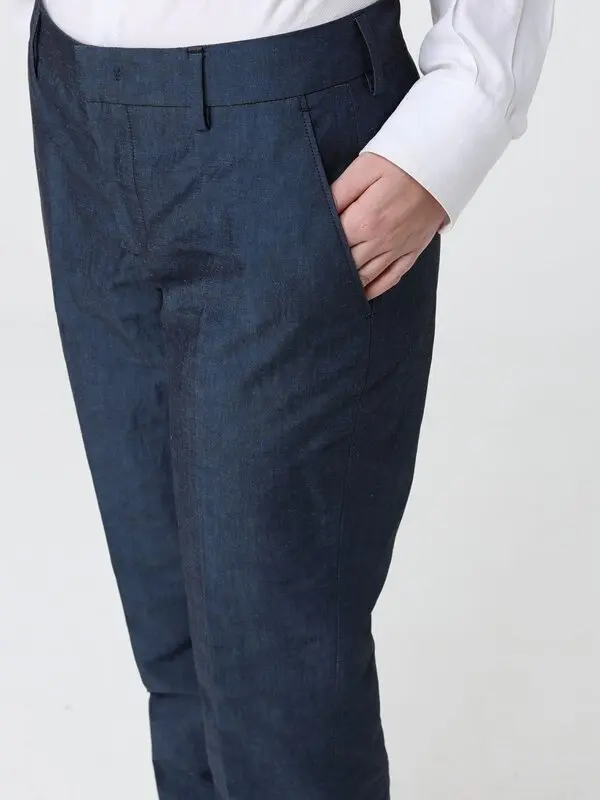 PT TORINO Cotton And Linen Tailored Pants