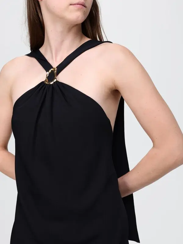 FORTE_FORTE Long Silk Blend Halterneck Dress