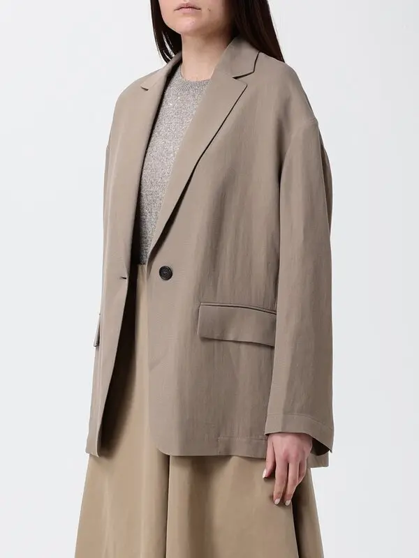 Brunello Cucinelli Viscose Blazer - Sand
