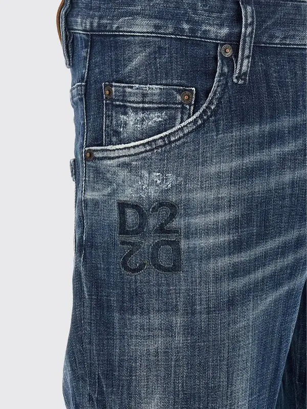 Dsquared2 Skater Slim Fit Jeans In Distressed Stretch Denim