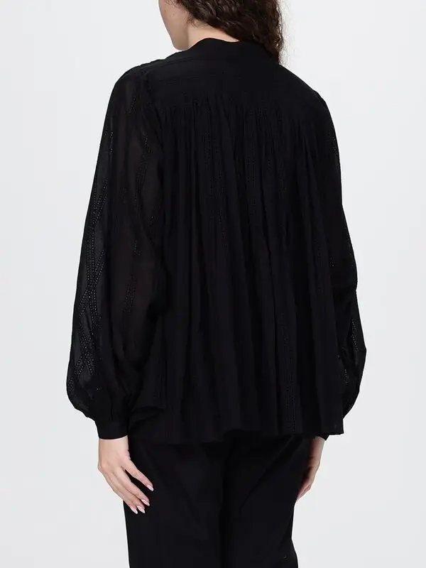 SEMICOUTURE Cotton Blouse With Embroidery