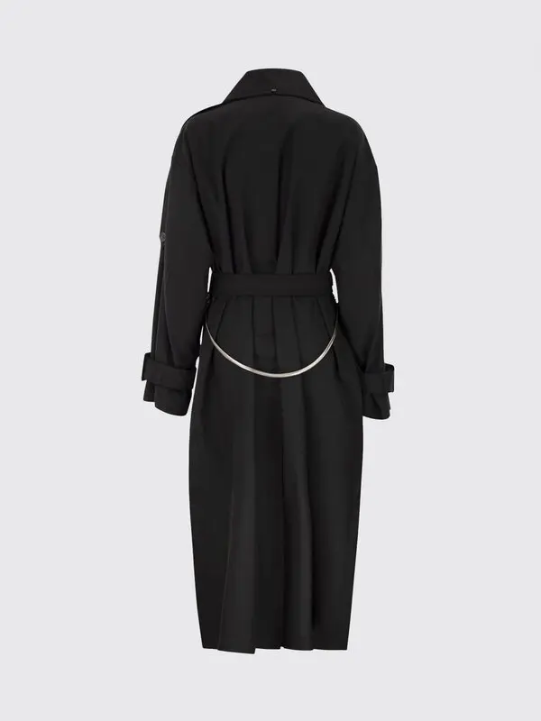 Sportmax Double-breasted Trench Coat - Black