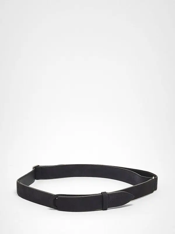 Orciani Nobuckle Suede Belt - Blue